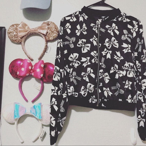 H&M | Jackets & Coats | Thin Bomber Bow Jacket | Poshmark